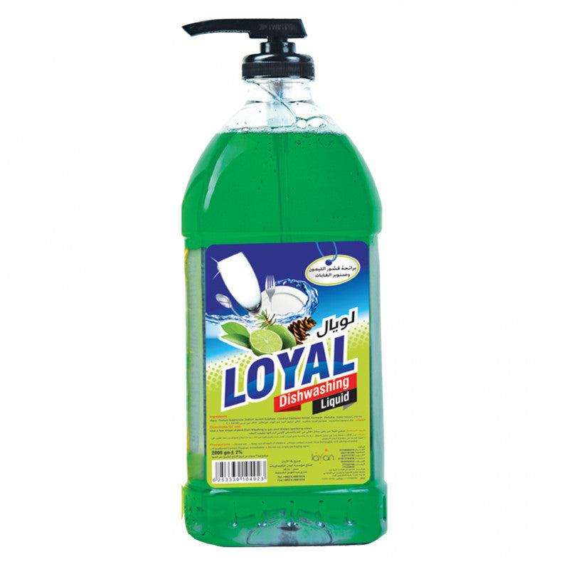 Loyal liquid dishwashing, green color 2 l