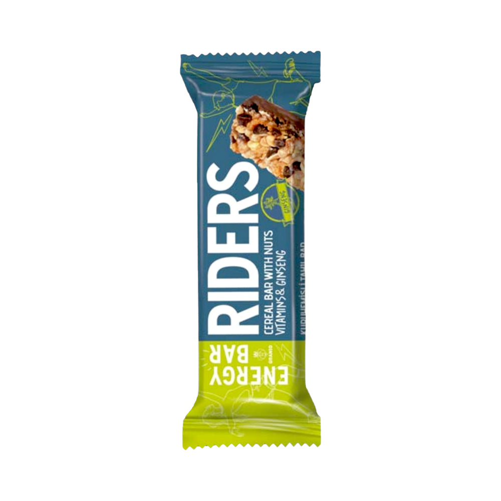 Riders energy bar with cereal vitamins and ginseng 40g