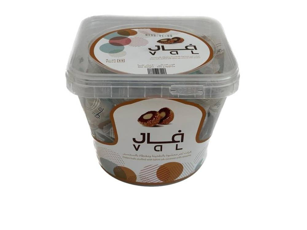 Val date balls stuffed with tahini and covered with sesame 35 piece