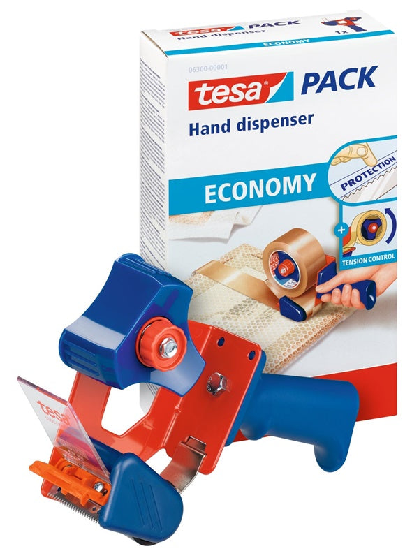 Tesa dispenser for packaging tapes