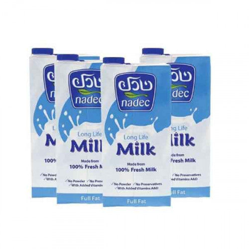 Nadec full fat milk 1litre x 4 pieces