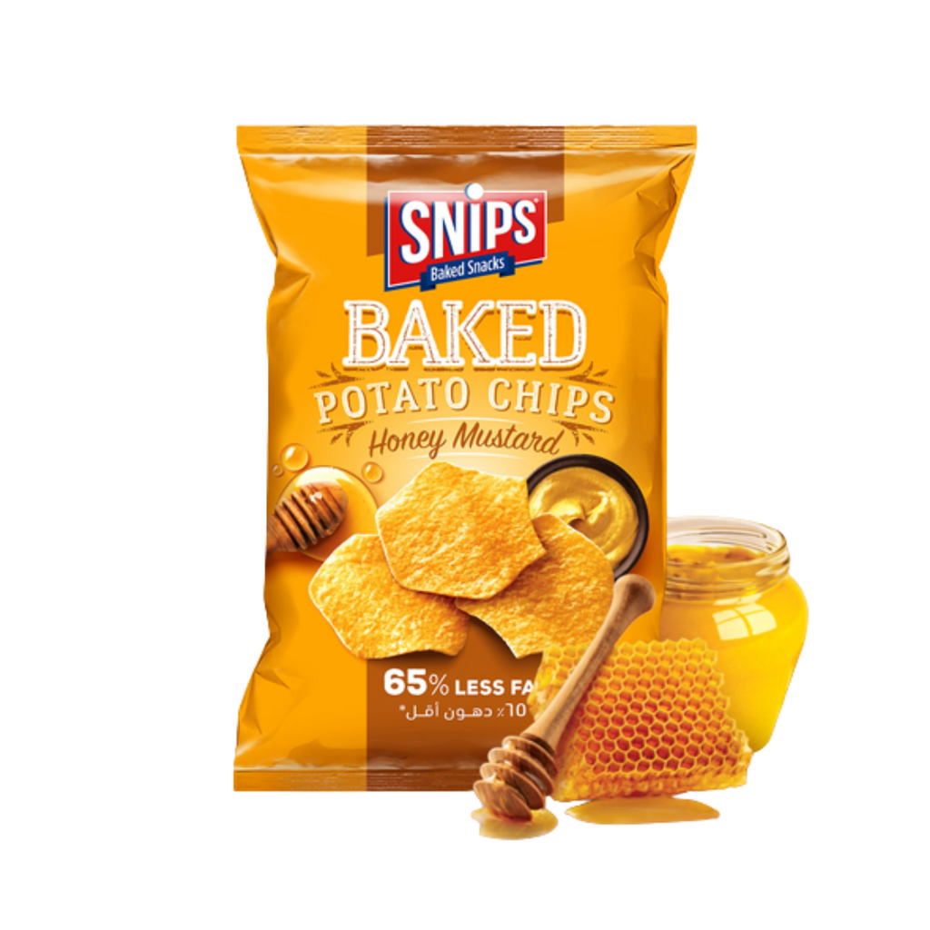 Snips baked potato chips honey mustard 120g