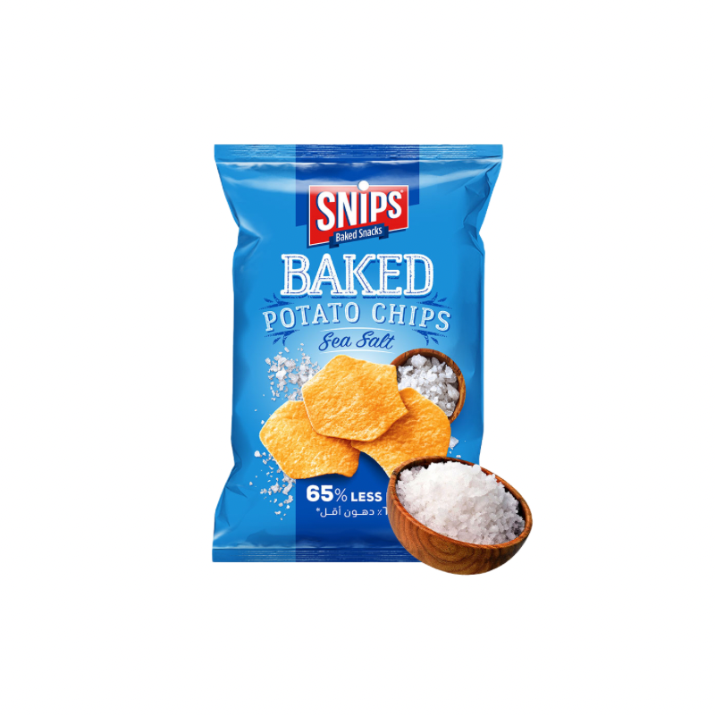 Snips baked potato chips sea salt 35g