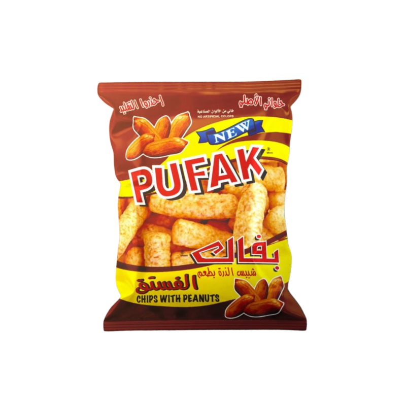 Pufak halawani chips with peanuts 18gr