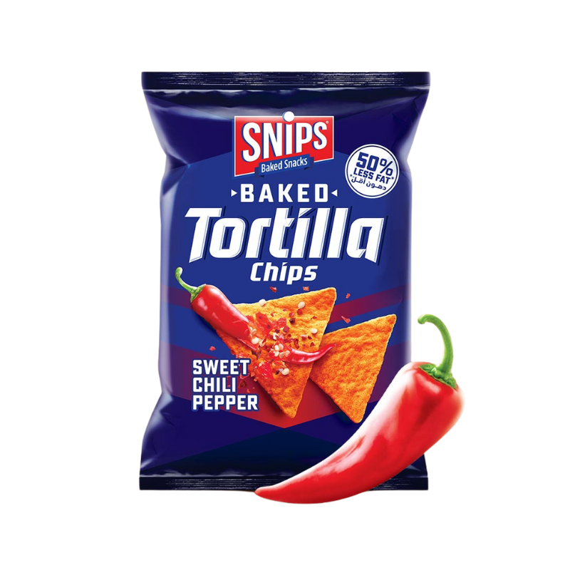 Snips baked tortilla chips sweet chili pepper 30g