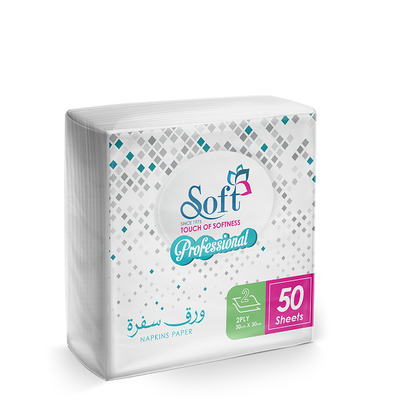 Soft napkin tissues (30*30) 2 ply 50 sheet