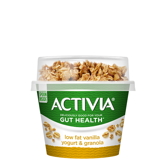 Activia topper muesly chia & plum yogurt 150g