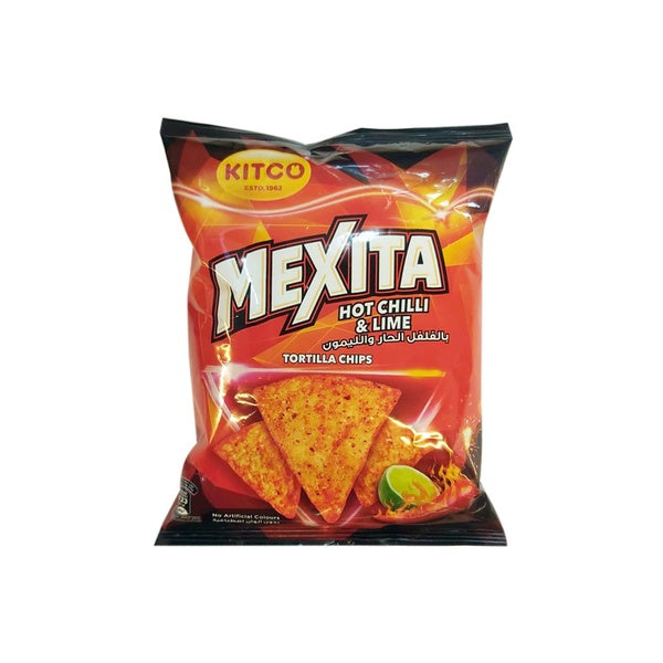 Kitco mexita hot chilli & lime tortilla chips 40g