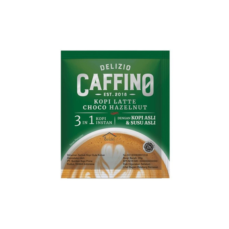 Caffino choco hazelnut coffee latte 20g
