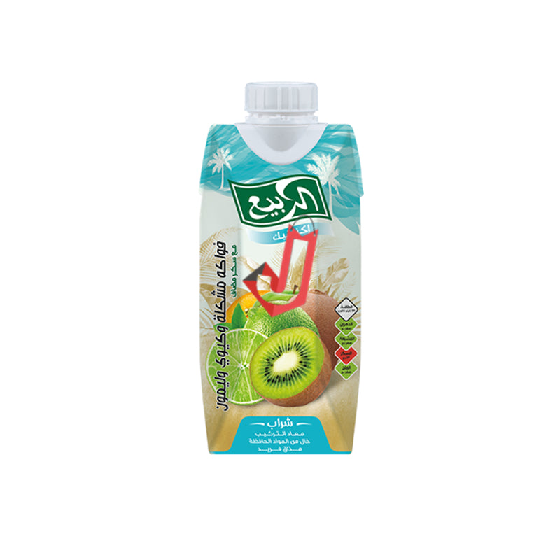 Al rabie mixed fruit kiwi & lime 330ml