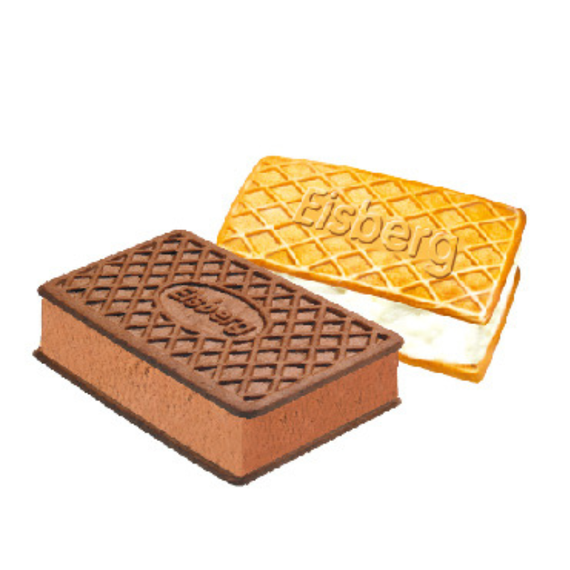 Eisberg sandwich chocolate milk ice