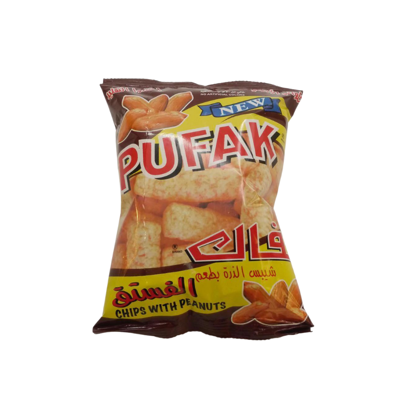 Pufak halawani chips with peanuts 18gr