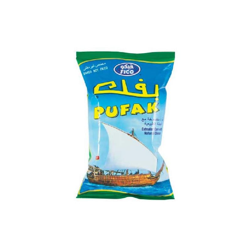 Pufak extruded corn chips cheese 20g