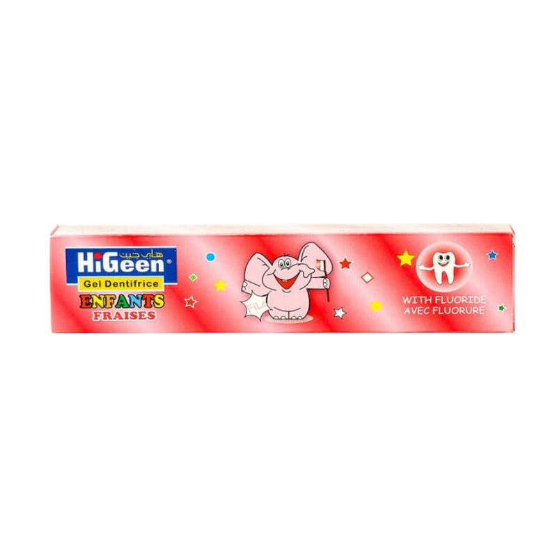 Higeen toothpaste for kids fraises flavour 60g